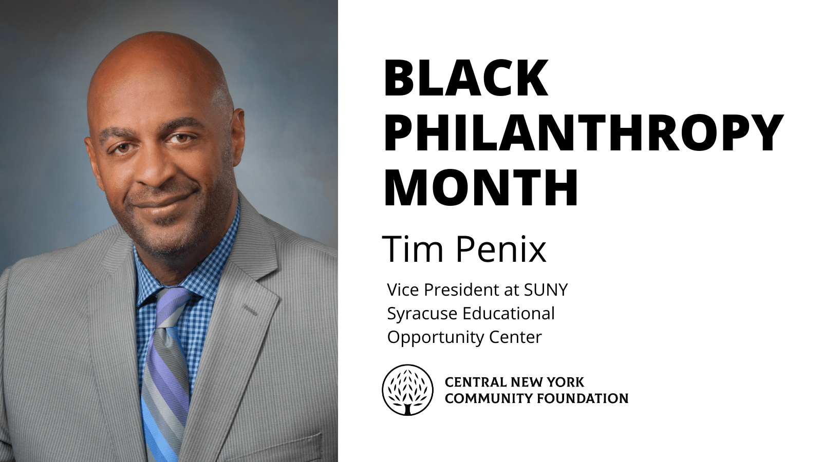 Black Philanthropy Month | Tim Penix - Central New York Community ...