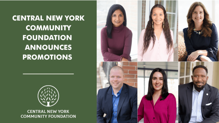 Community Foundation Announces Promotions - Central New York Community Foundation